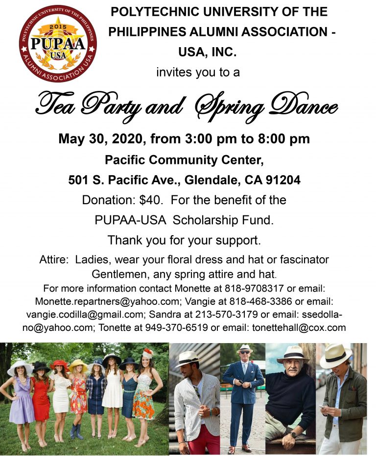 Tea Party and Spring Dance | PUP Alumni Association USA
